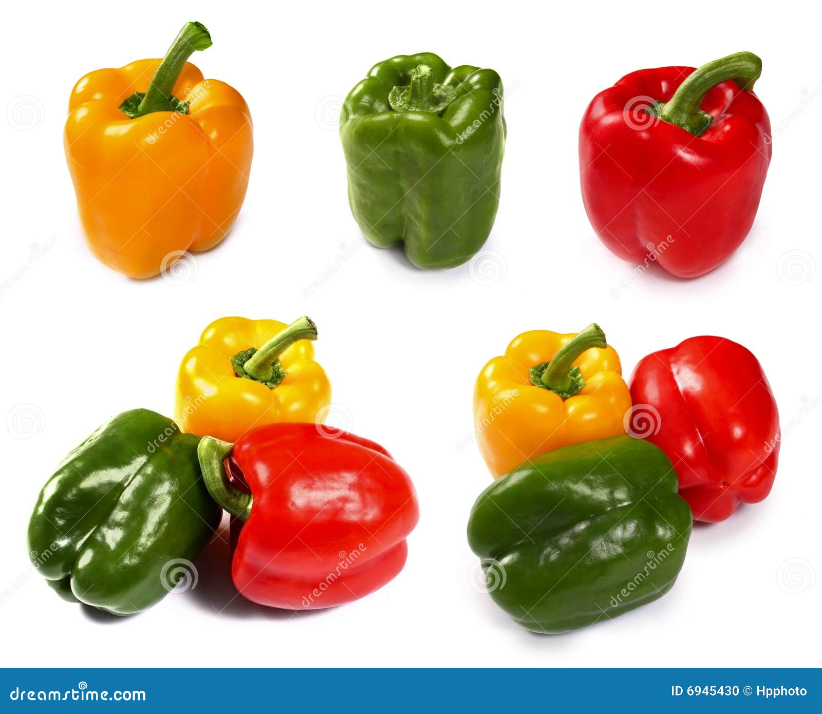 Peppers in Different Colors Stock Photo - Image of salad, pepper: 6945430