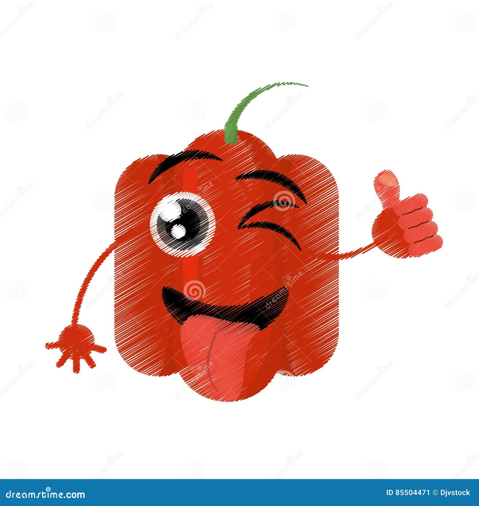 Peppers Expressions Silly Face Stock Illustration - Illustration of ...