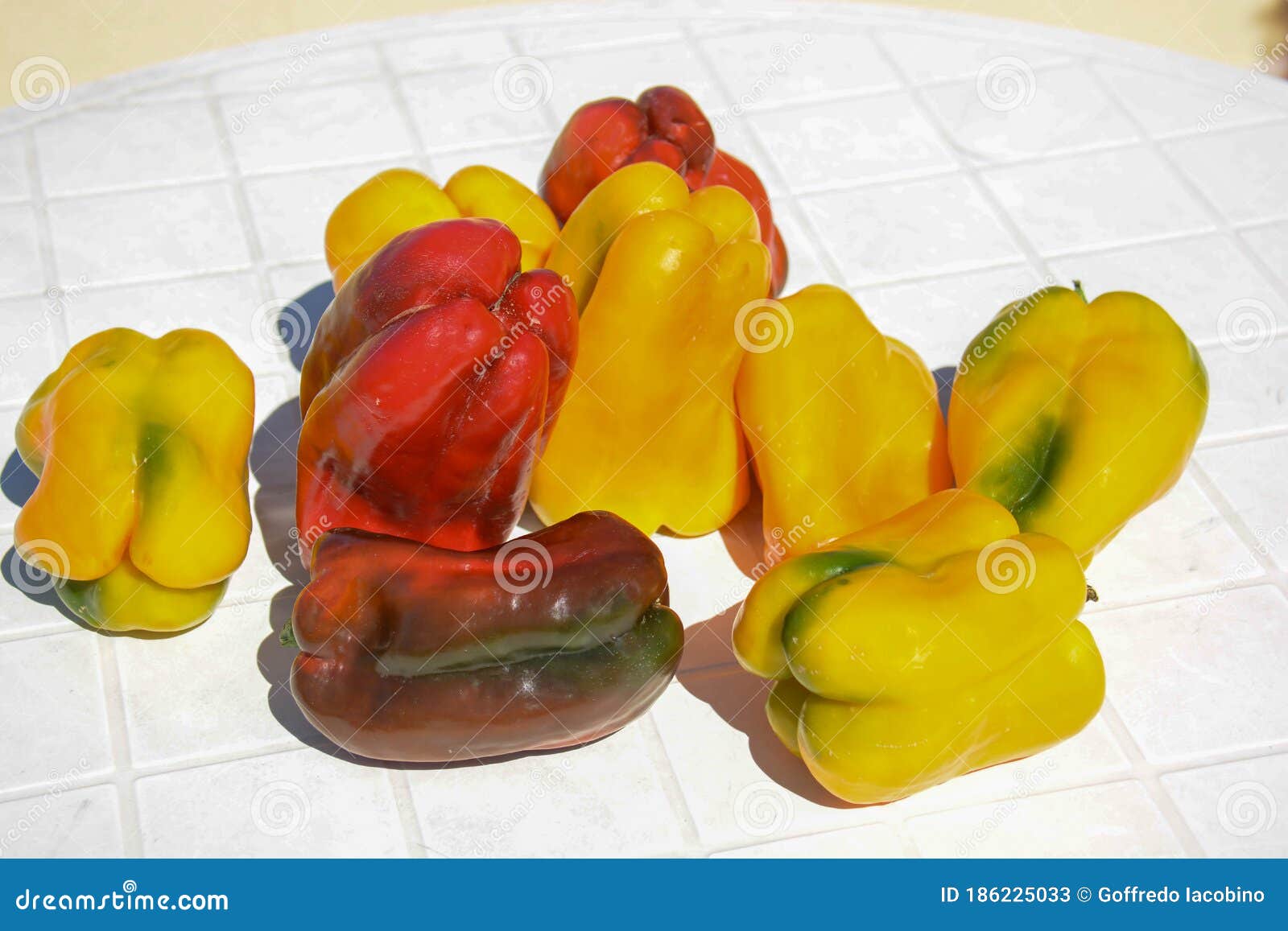 Peppers stock image. Image of cuisine, italian, yellow - 186225033