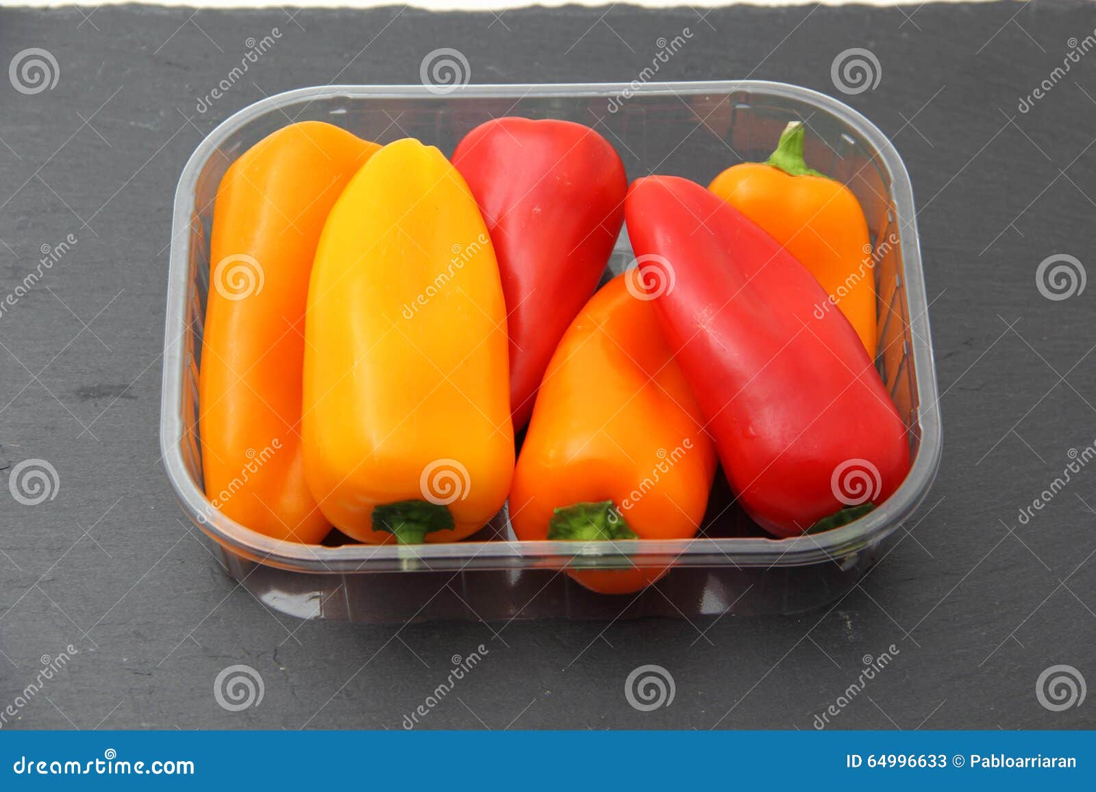 Peppers in Packing of Plastic Trasnparente Stock Image - Image of ...