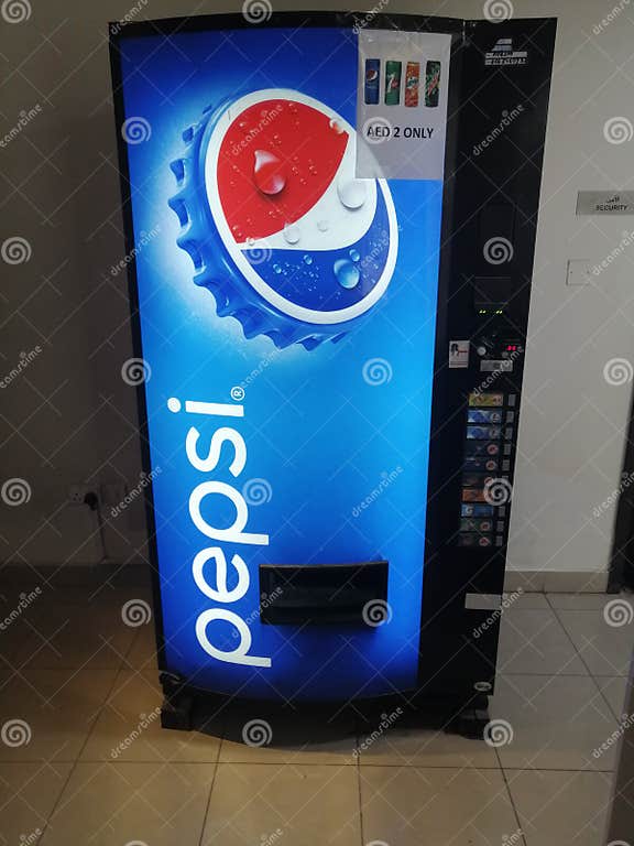 A Pepsi Automatic Softdrink Vending Machine Editorial Stock Photo ...
