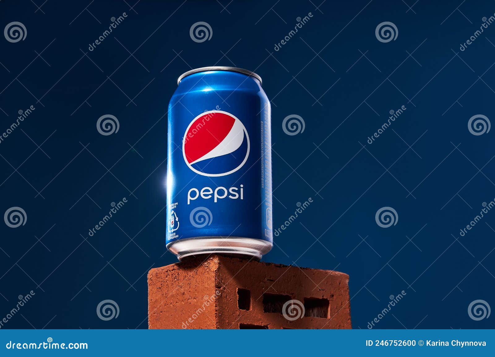 A Pepsi Cola on the Darkblue Background Epic Shot Editorial Image ...
