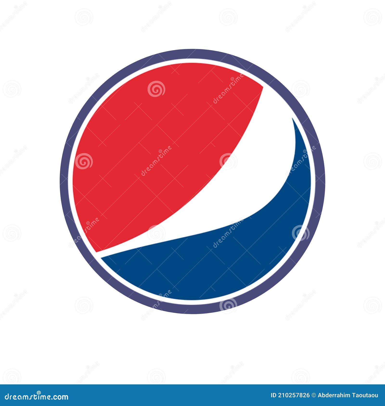 Pepsi Logo White Background Stock Illustration - Illustration of ...