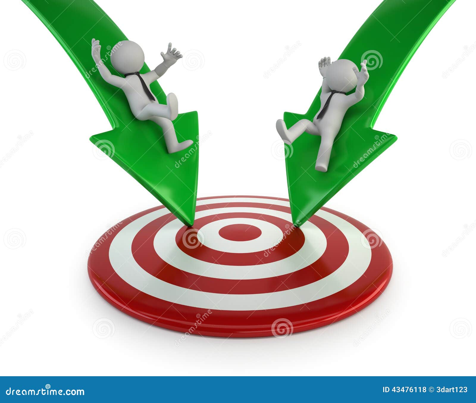 Pequeña Gente 3d - Alcanzamos La Meta Stock de ilustración ...