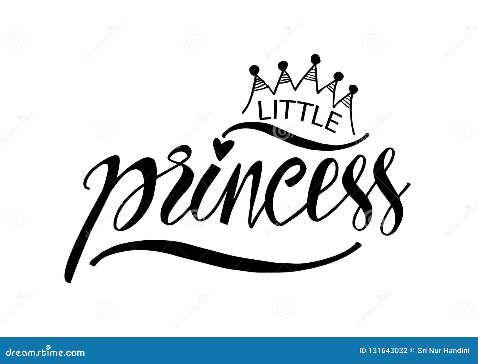 Pequeñas Letras De La Princesa Stock de ilustración - Ilustración de ...