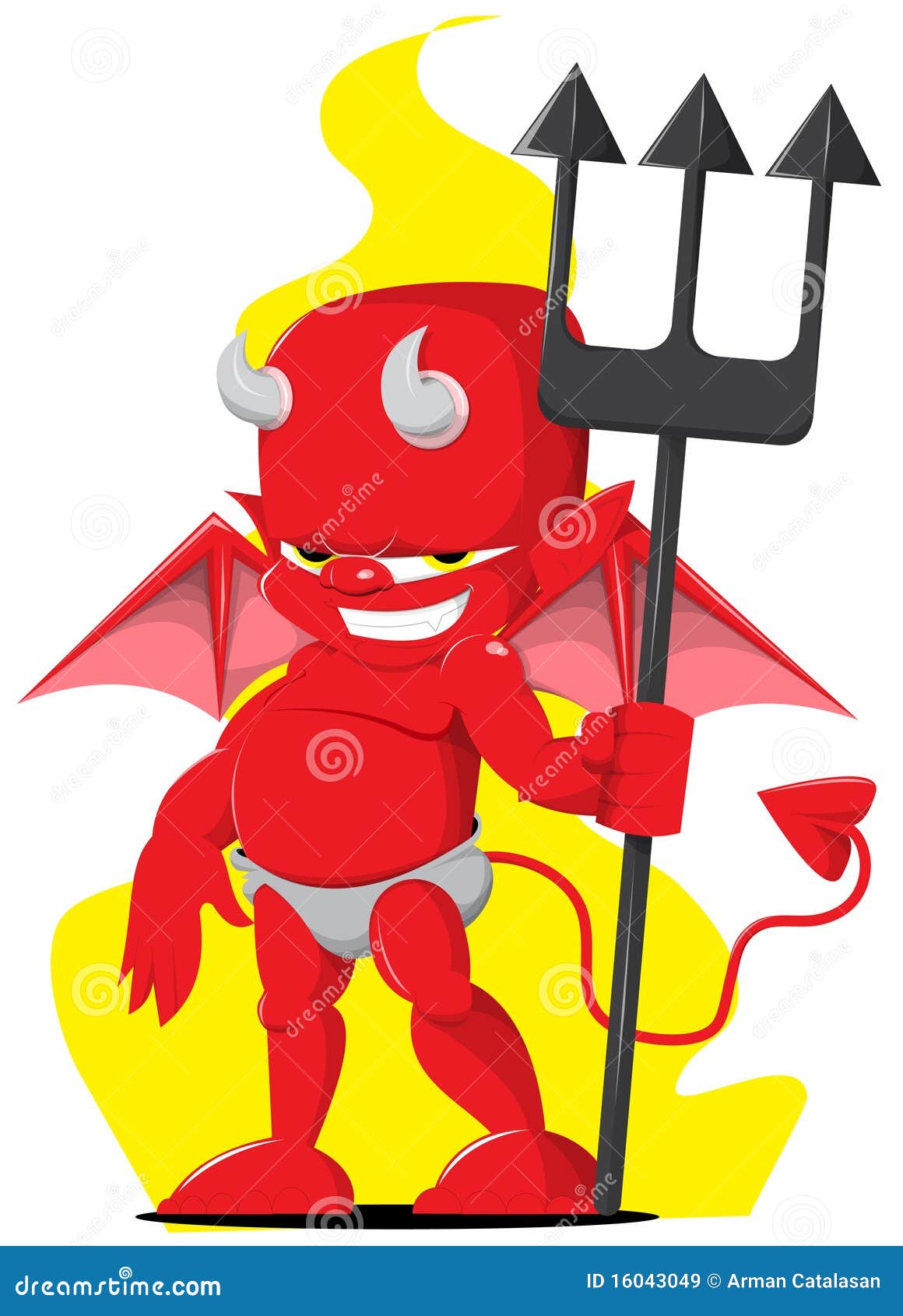 Pequeño diablo ilustración del vector. Ilustración de rojo - 16043049