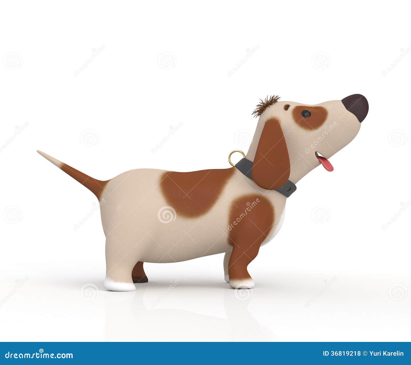 Pequeño perro ridículo 3d stock de ilustración. Ilustración de contexto ...