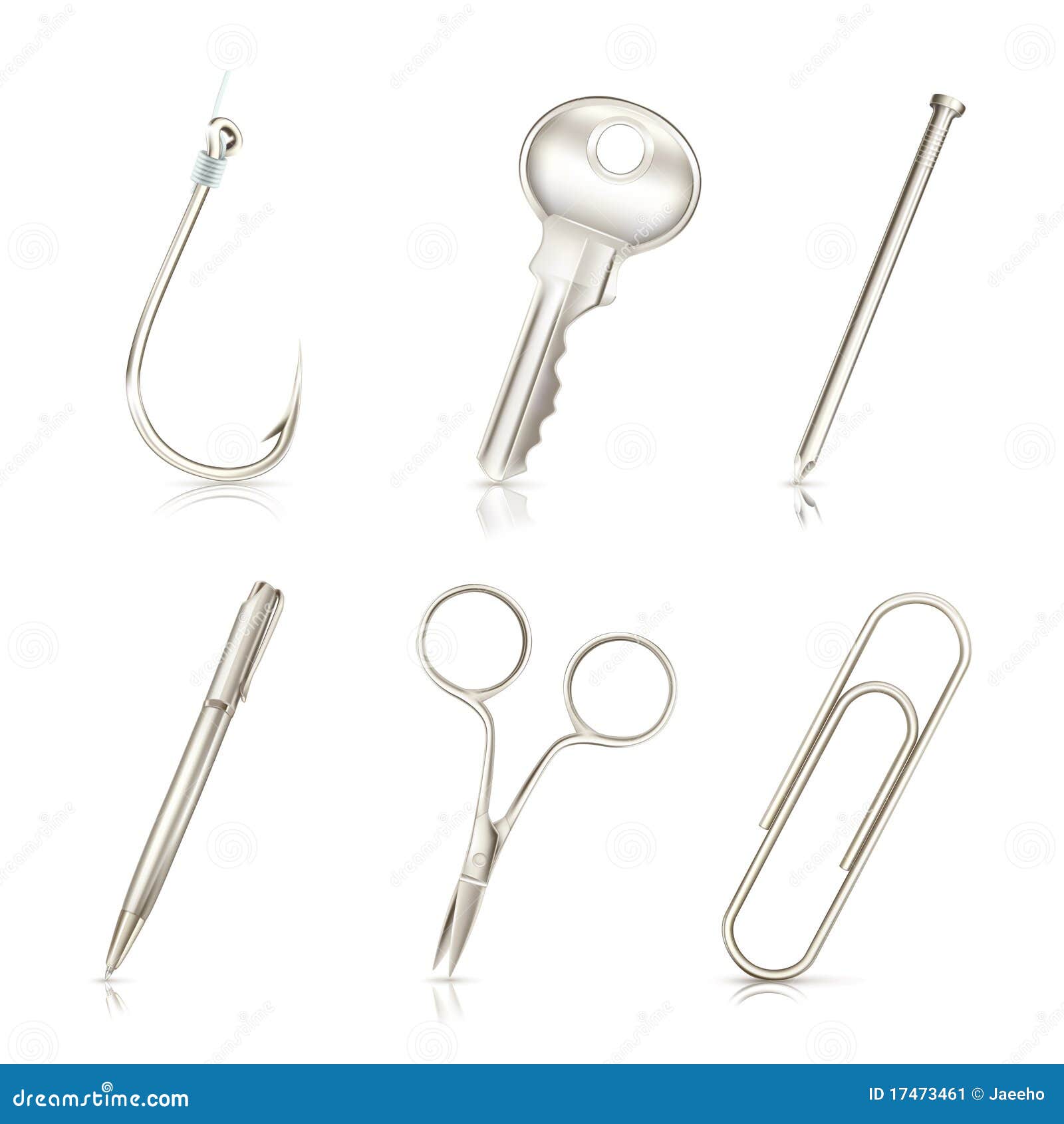 Pequeños Items, Objetos Del Metal Imagen de archivo - Imagen: 17473461