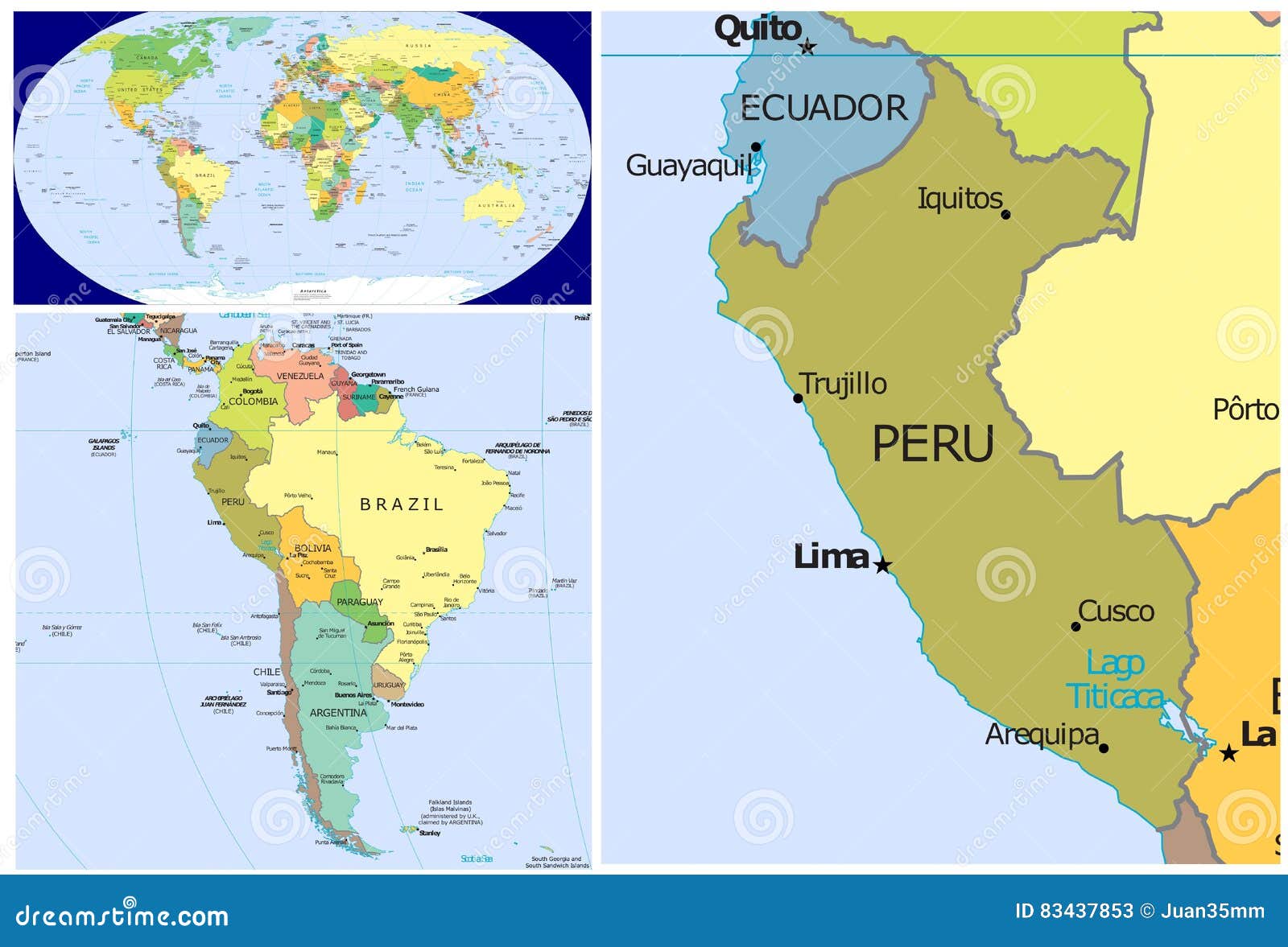 Perú y mundo stock de ilustración. Ilustración de nigeria - 83437853