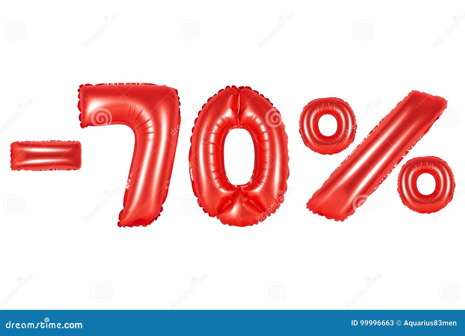70 per cento, colore rosso immagine stock. Immagine di indennità - 99996663
