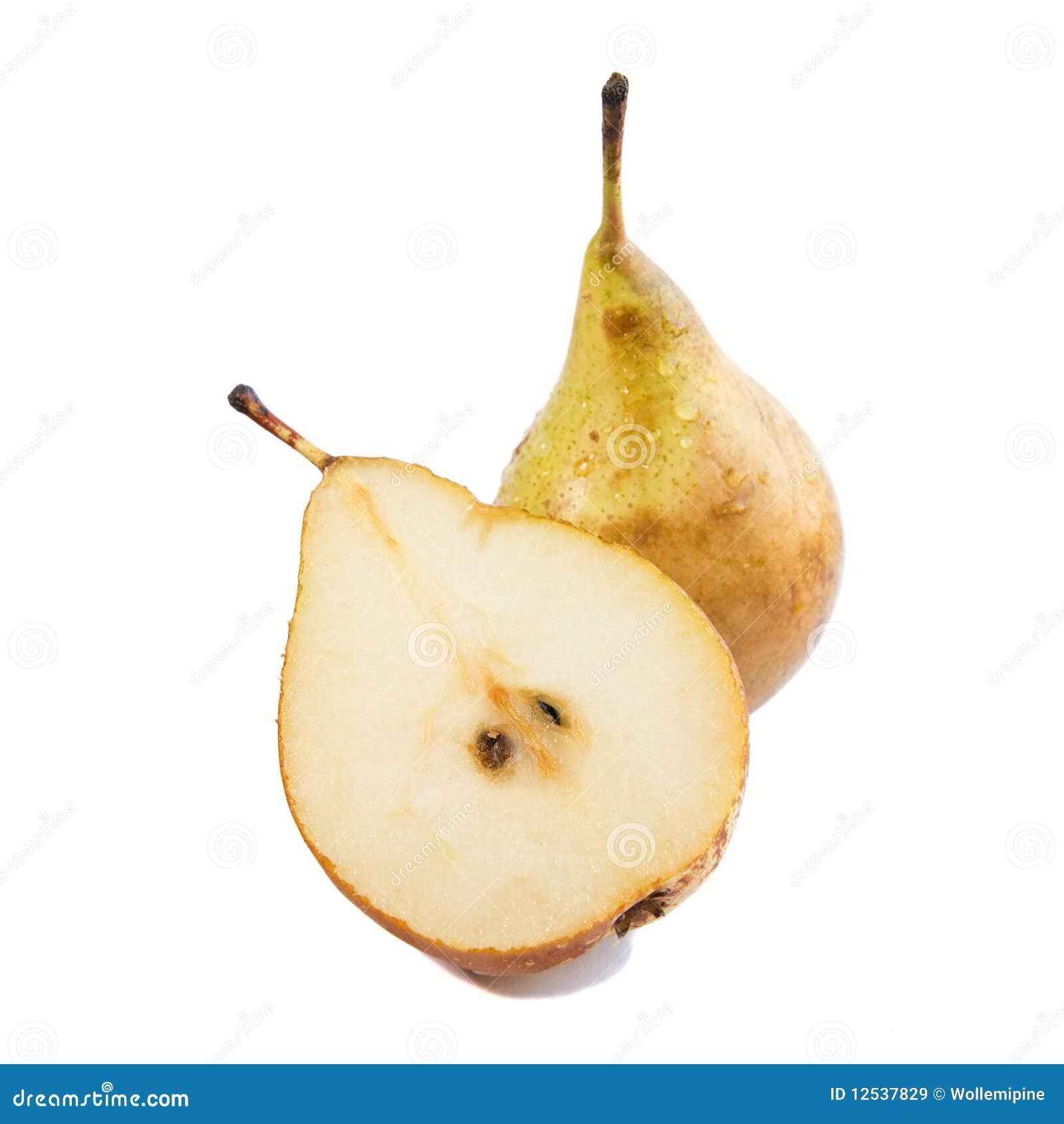 Pera Aislada En Un Fondo Blanco Imagen de archivo - Imagen de blanco ...