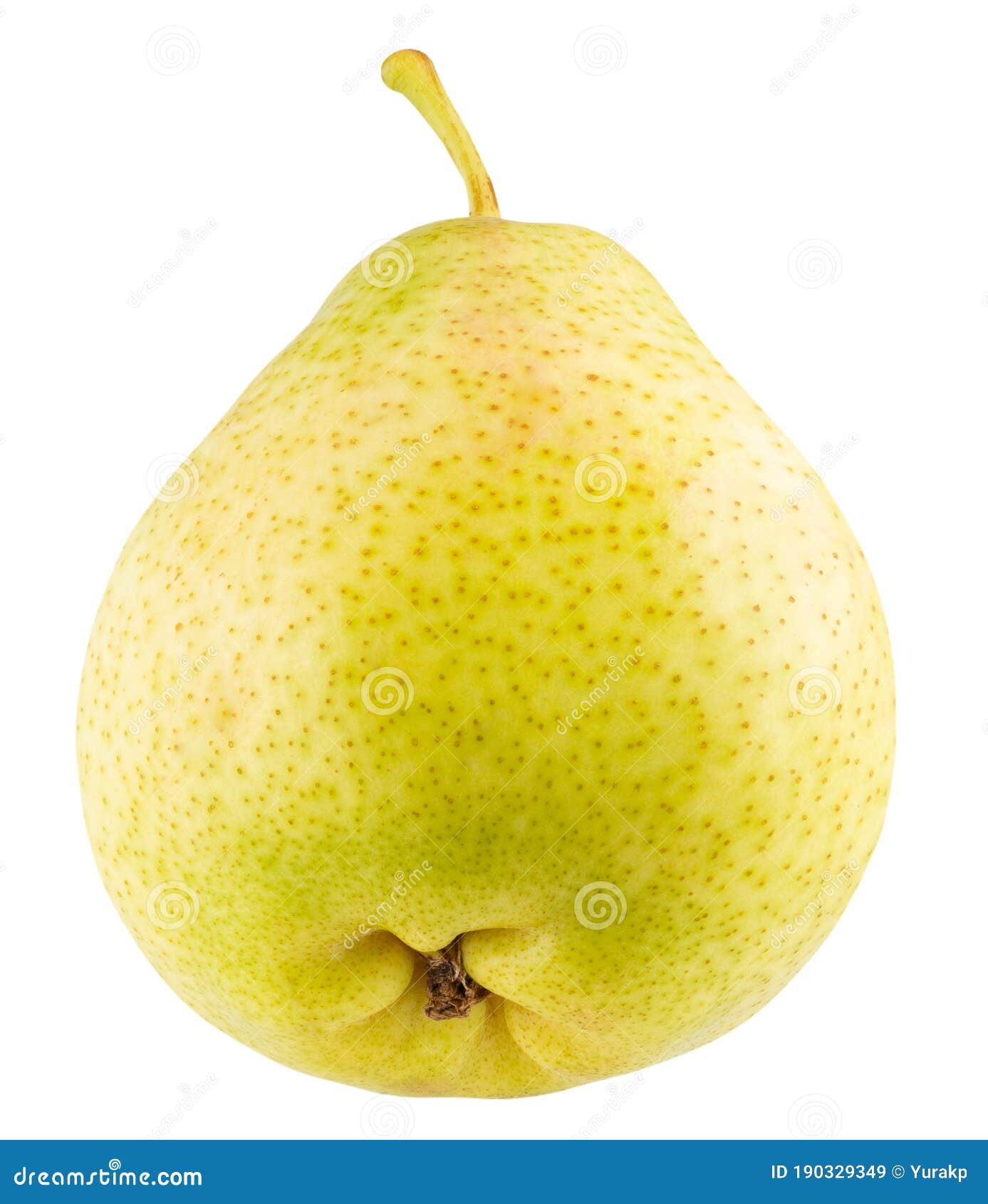 Pera Amarilla Aislada En Fondo Blanco Imagen de archivo - Imagen de ...