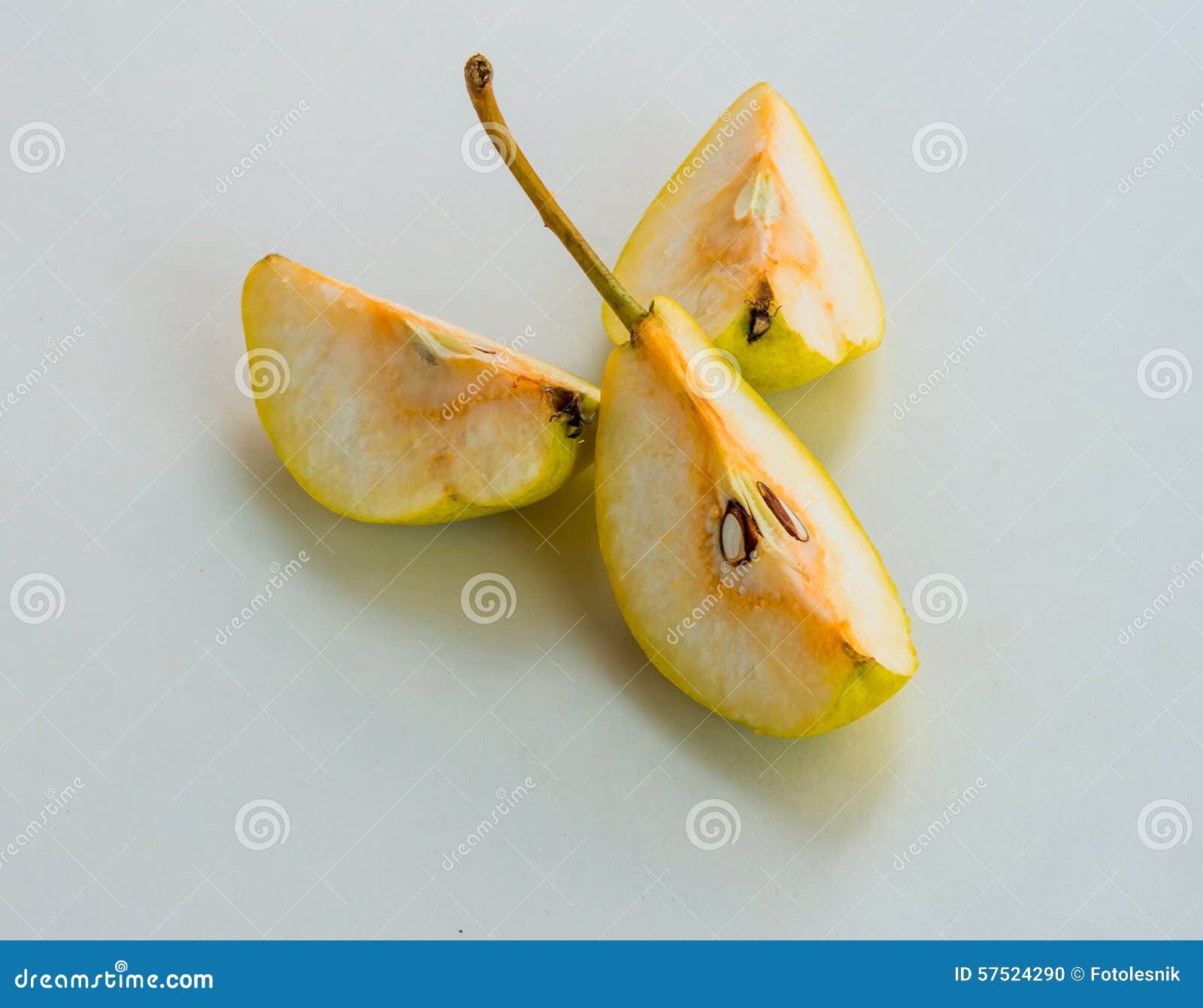 Pera Cortada Bastante Sabrosa Foto de archivo - Imagen de pedazo, corte ...