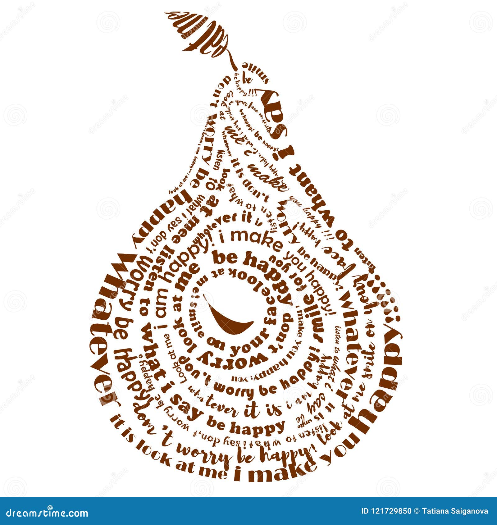 Pera De Las Letras Con Palabras Ilustración del Vector - Ilustración de ...