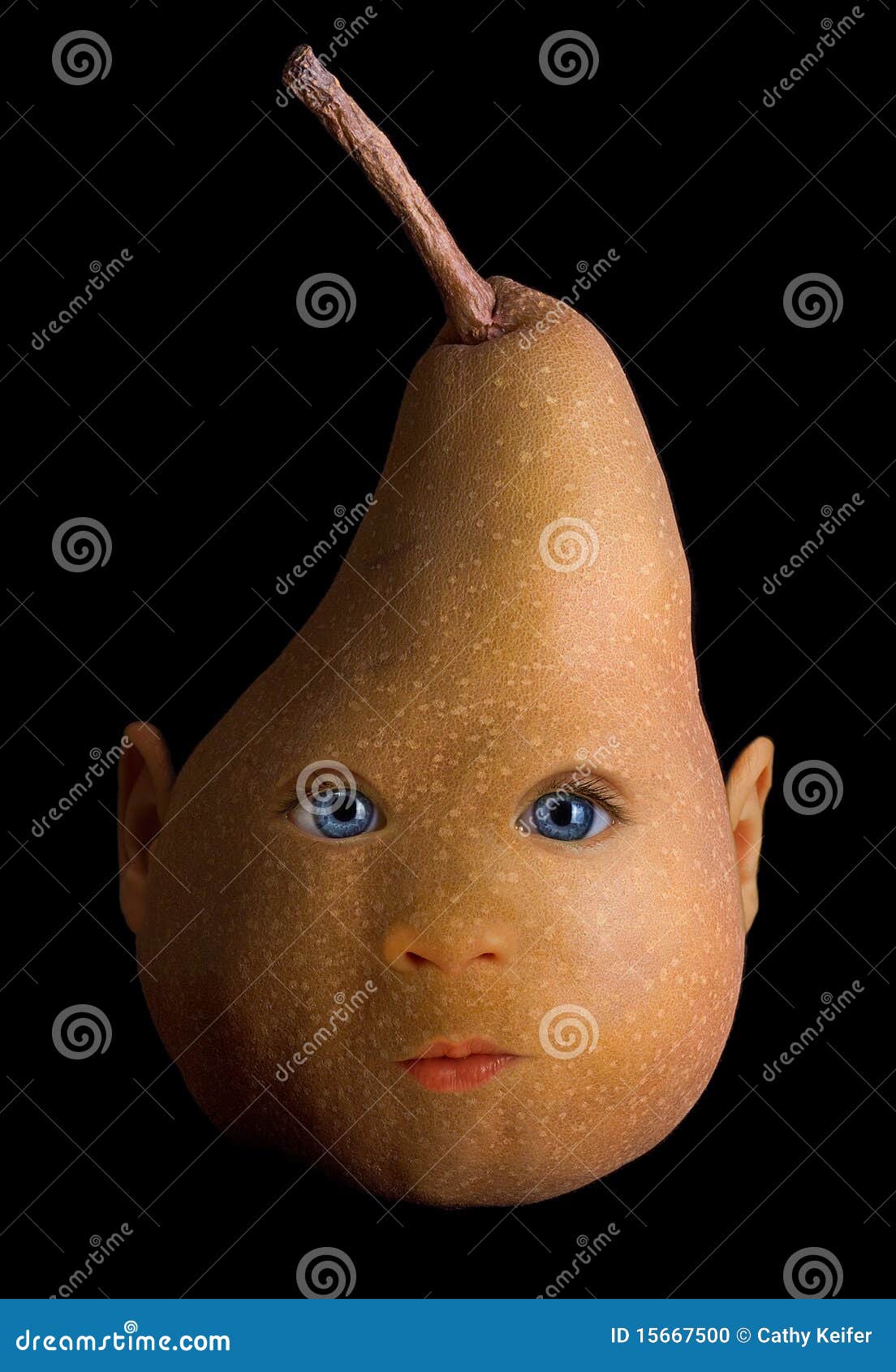 Pera del bebé foto de archivo. Imagen de cara, ojos, nariz - 15667500