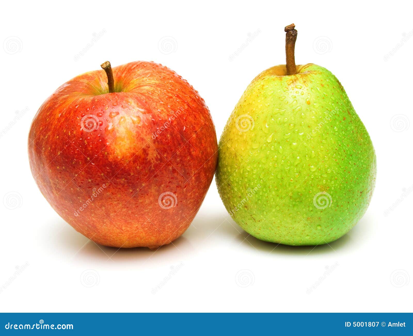 Pera e mela immagine stock. Immagine di freschezza, acqua - 5001807