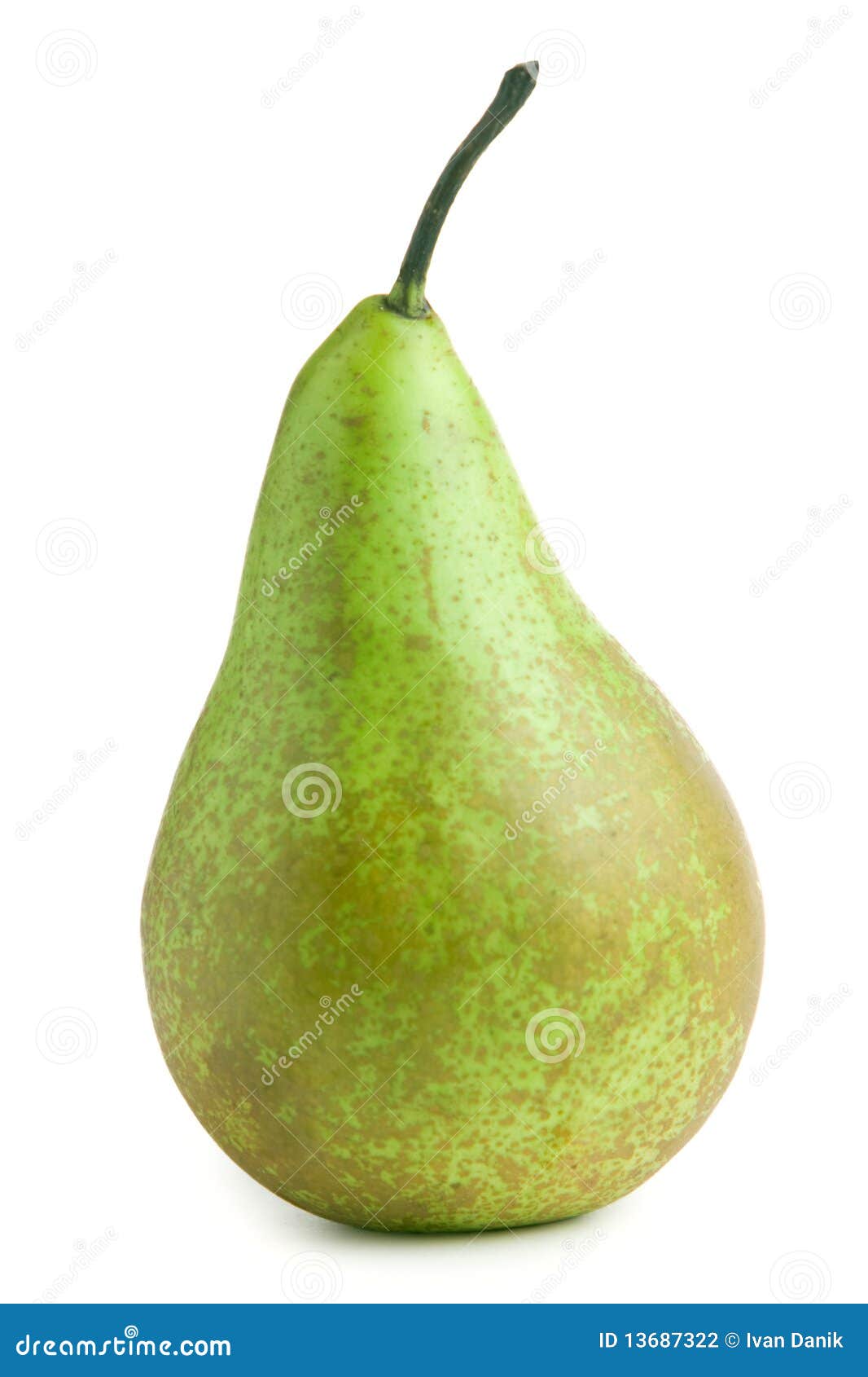 Pera Isolata Su Priorità Bassa Bianca Fotografia Stock - Immagine di ...