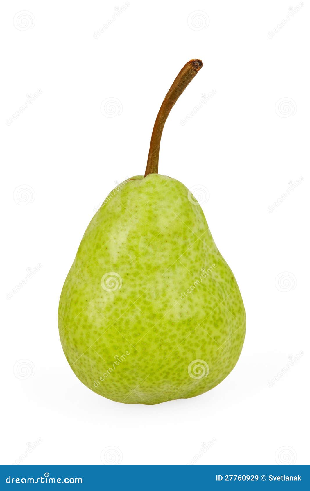 Pera Verde Aislada En El Fondo Blanco Imagen de archivo - Imagen de ...