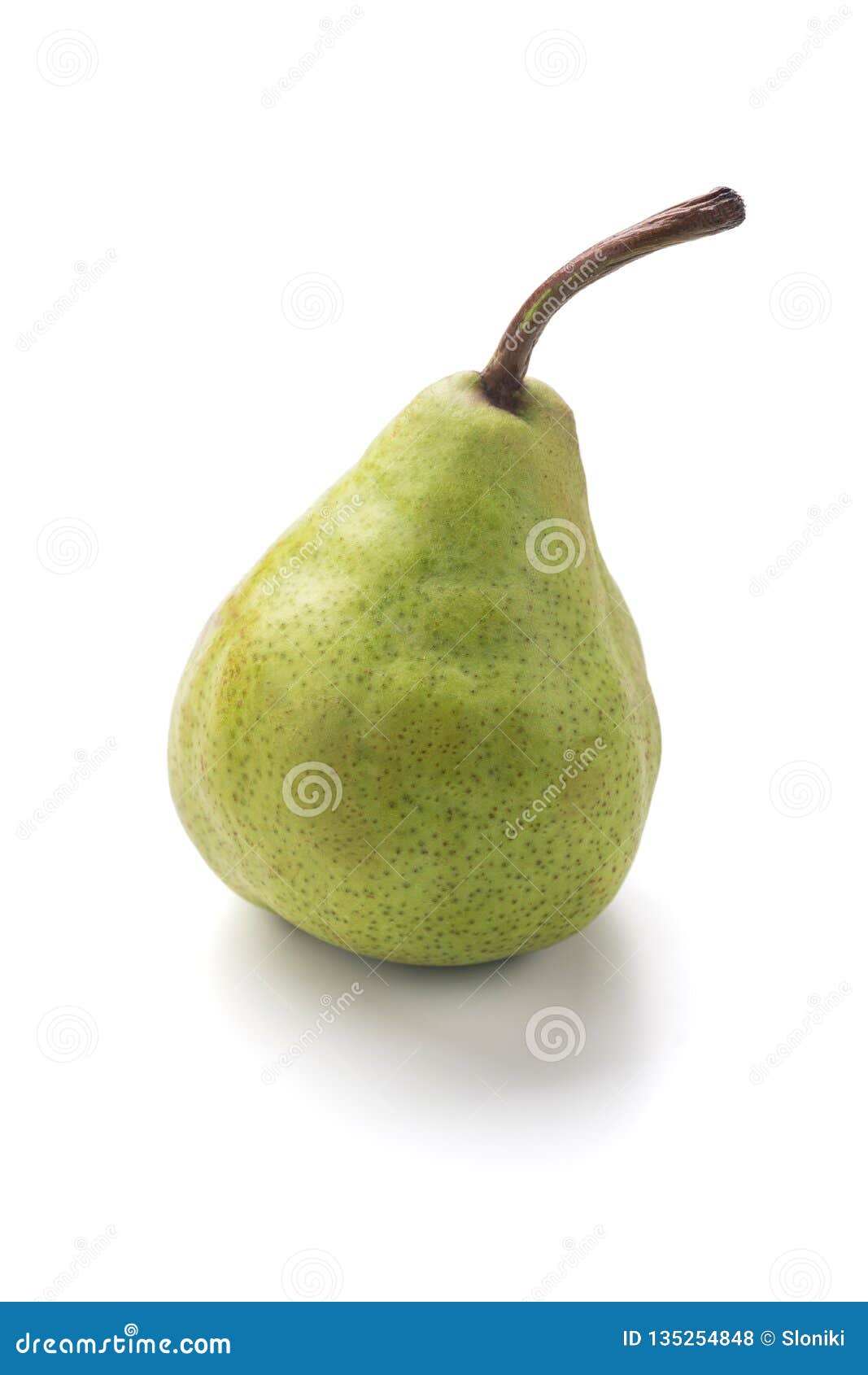 Pera Verde Aislada En Un Fondo Blanco Foto de archivo - Imagen de fondo ...