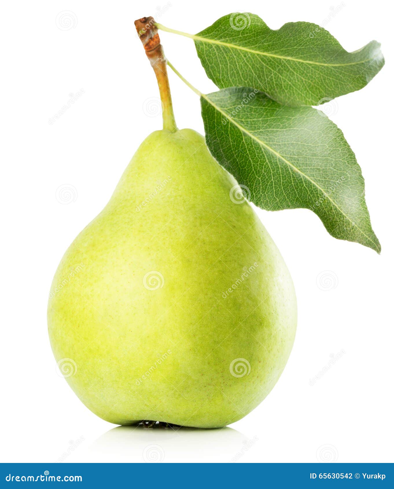 Pera Verde Isolada No Fundo Branco Foto de Stock - Imagem de alimento ...