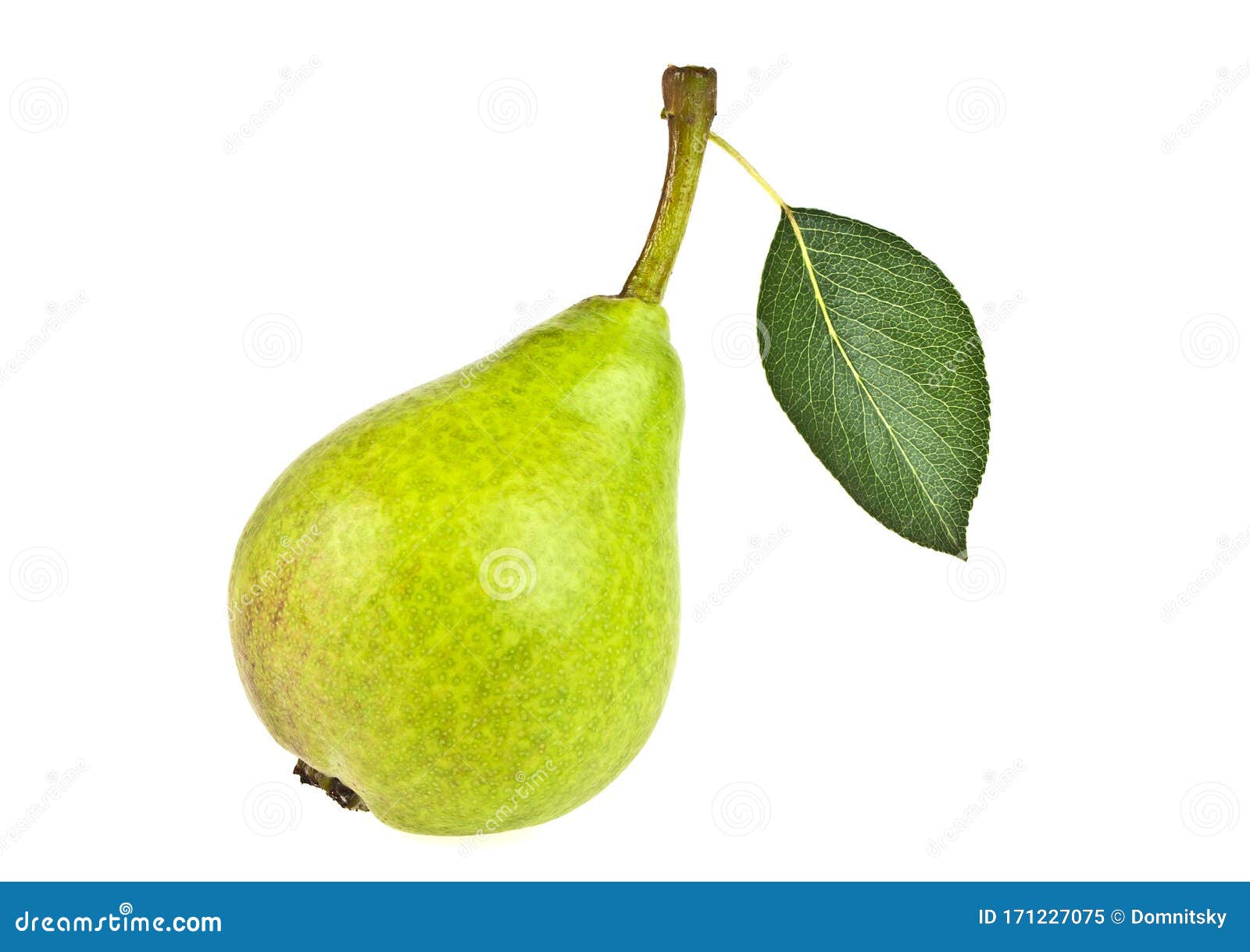 Pera Verde Isolada Sobre Fundo Branco Imagem de Stock - Imagem de ...