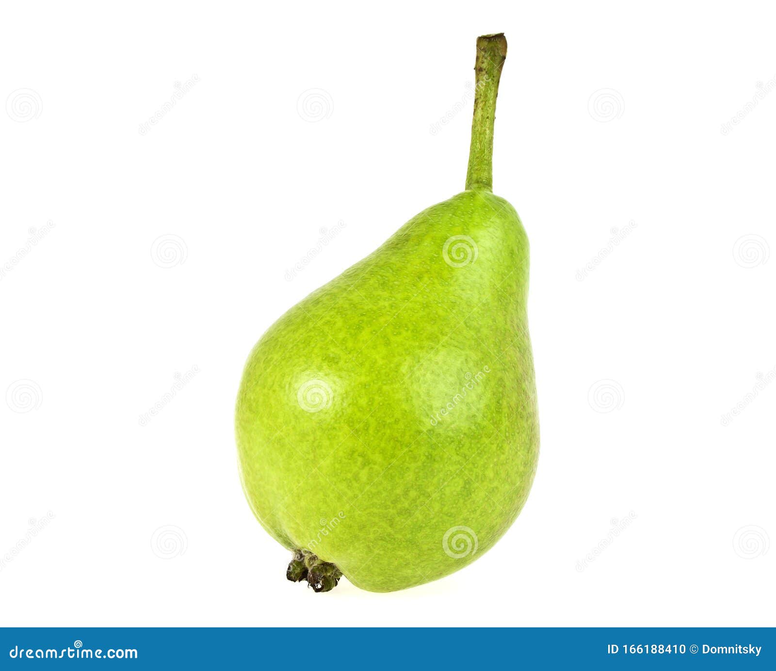 Pera Verde Isolada Sobre Fundo Branco Foto de Stock - Imagem de comer ...