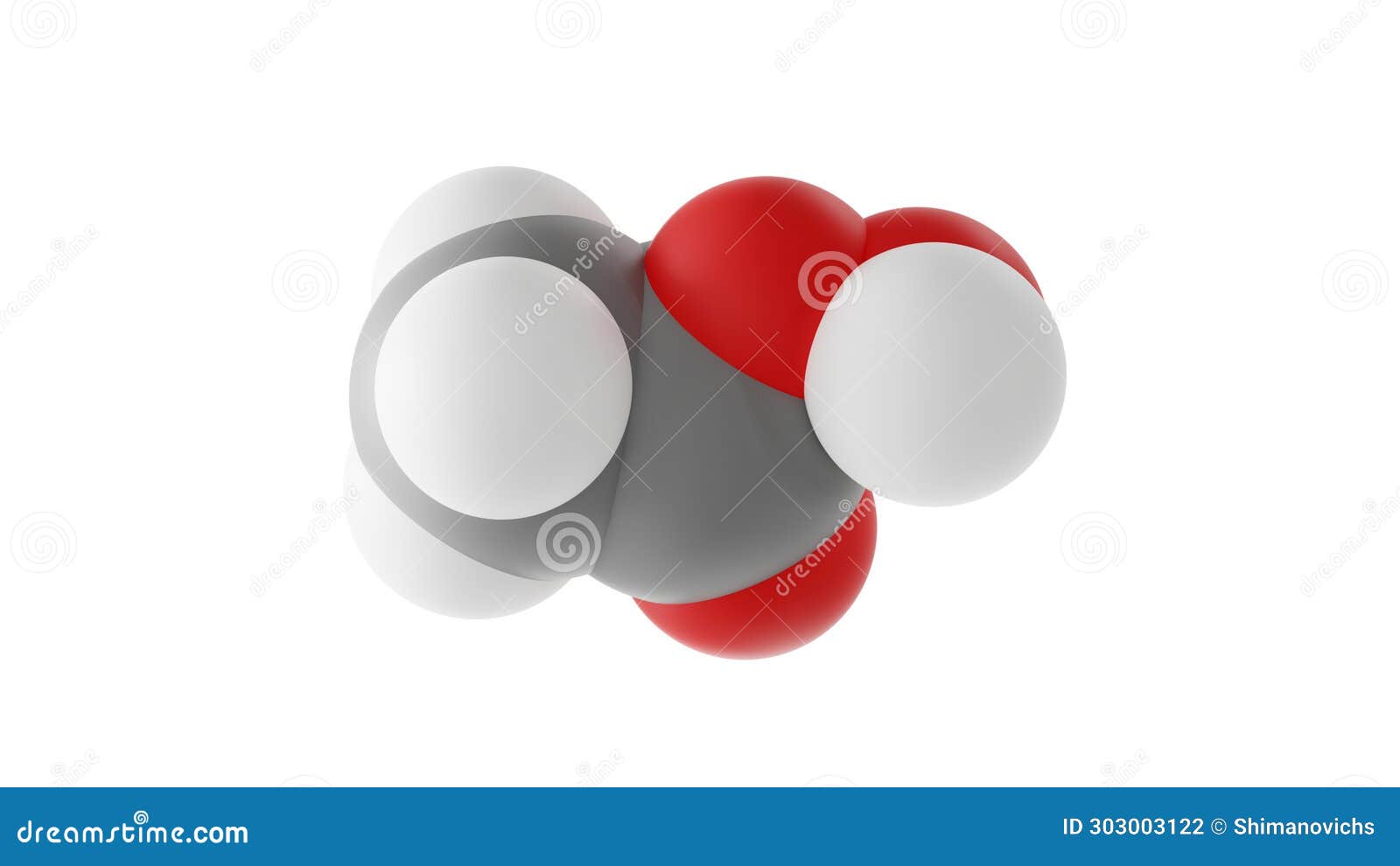 Peracetic Acid Molecule, Peroxy Acid, Molecular Structure, Isolated 3d ...