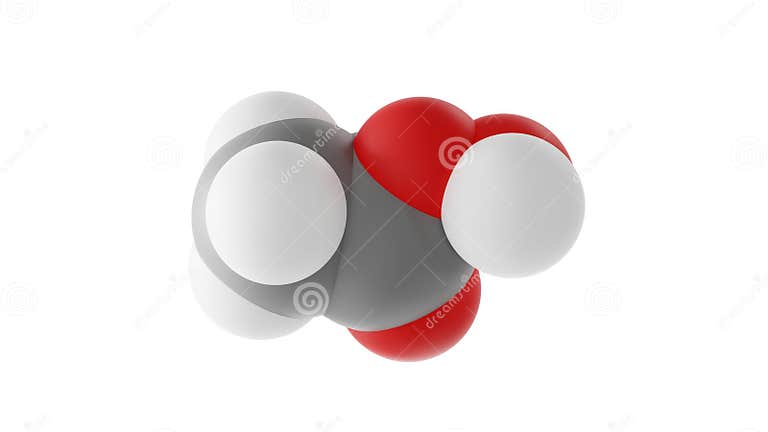 Peracetic Acid Molecule, Peroxy Acid, Molecular Structure, Isolated 3d ...
