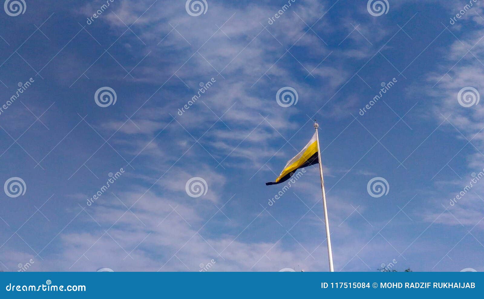 Perak State flag stock photo. Image of malaysia, flag - 117515084