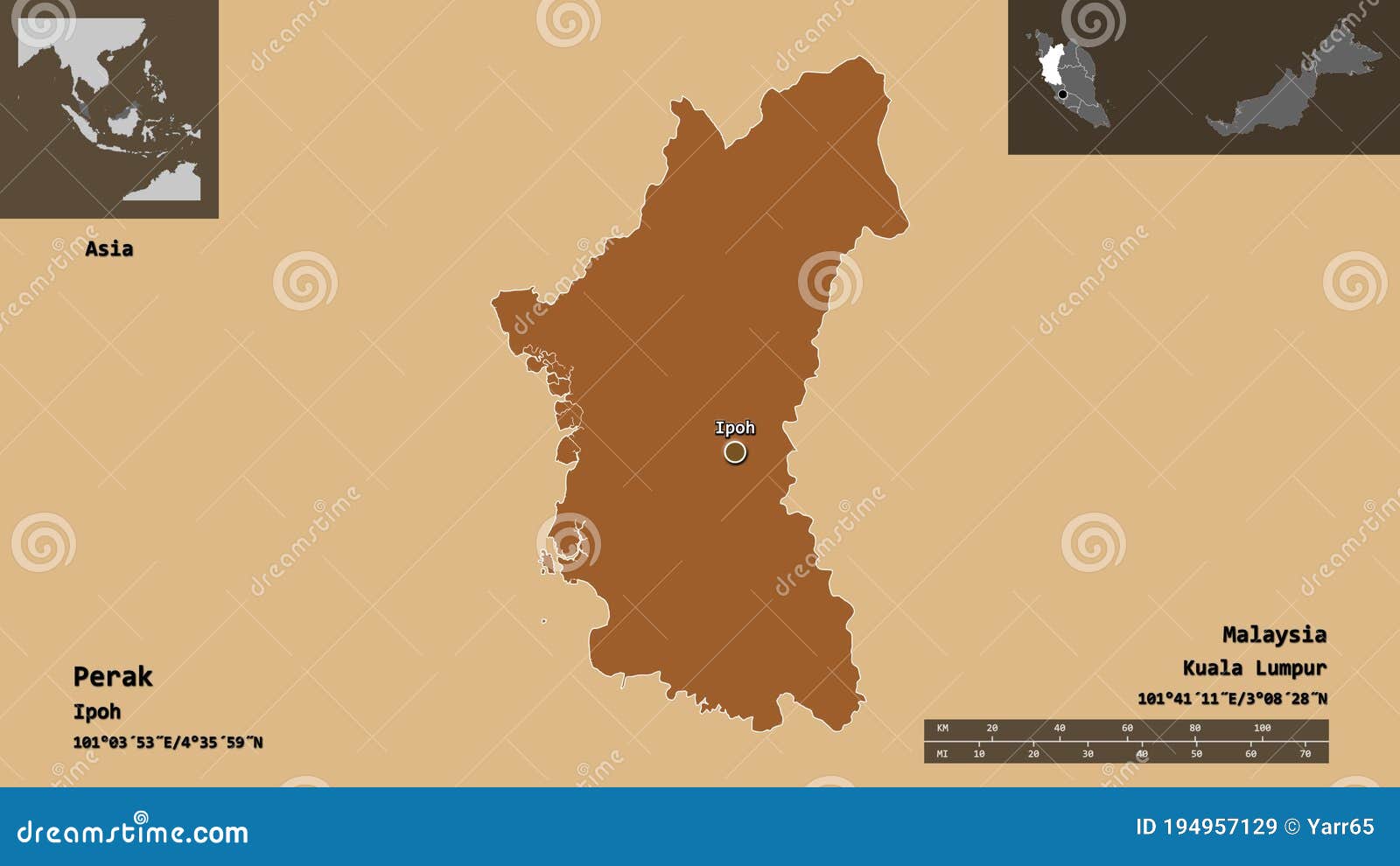 Perak, State of Malaysia,. Previews. Pattern Stock Illustration ...