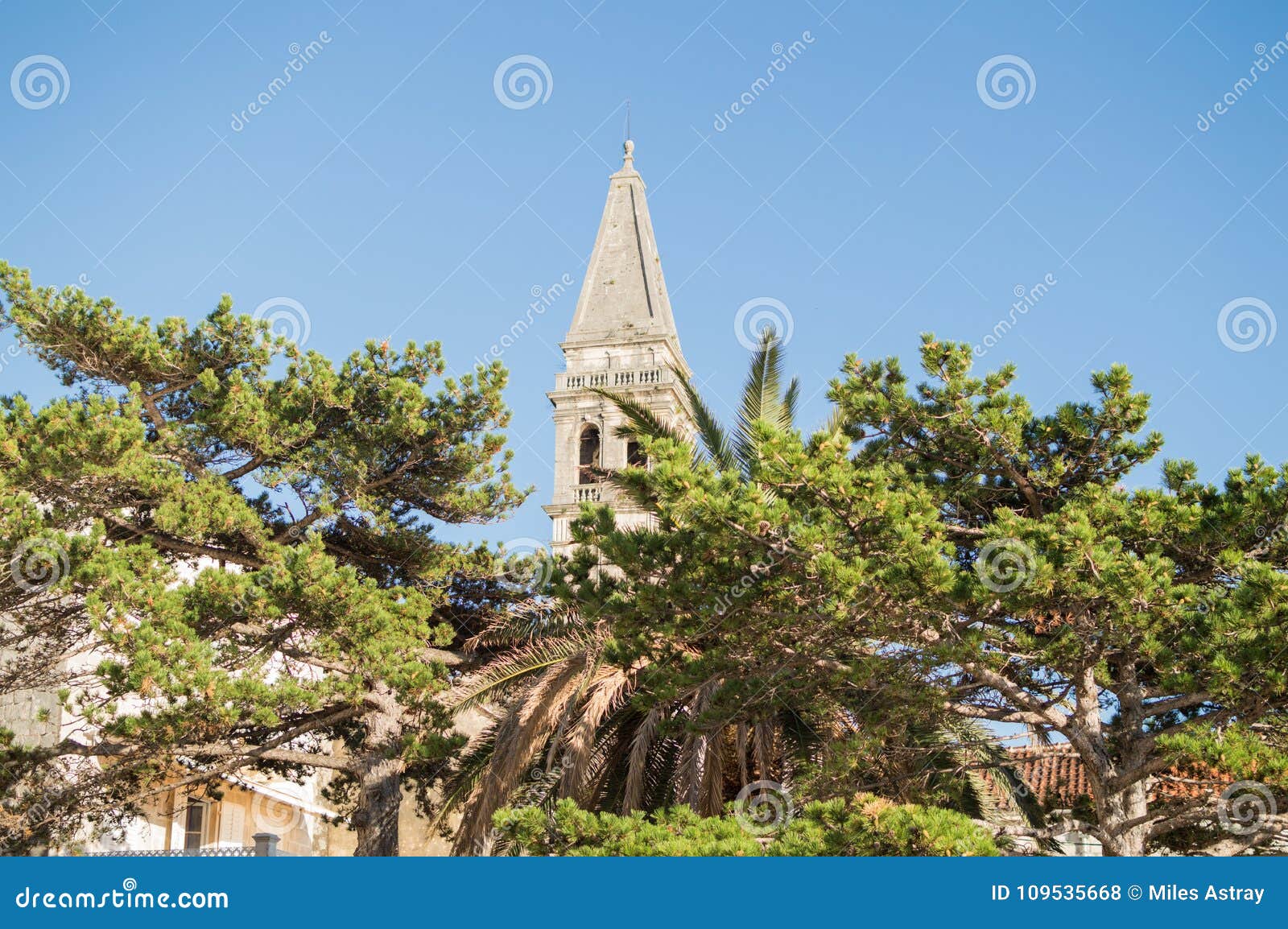 Perast Church Clocktower, Montenegro Stock Photo - Image of montenegro ...