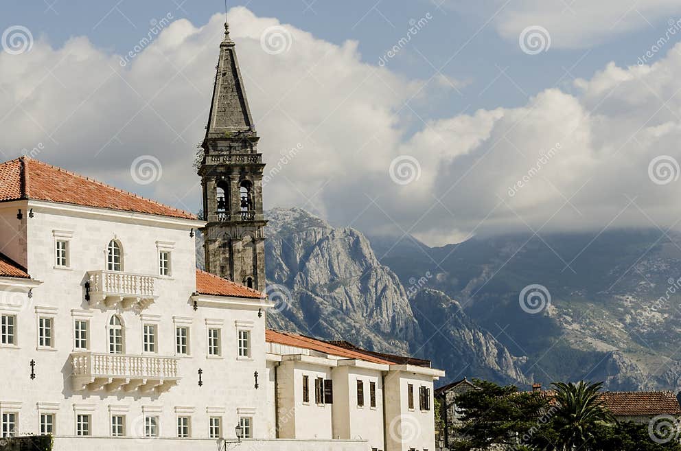 Perast, Montenegro stock image. Image of mountain, lion - 27538153