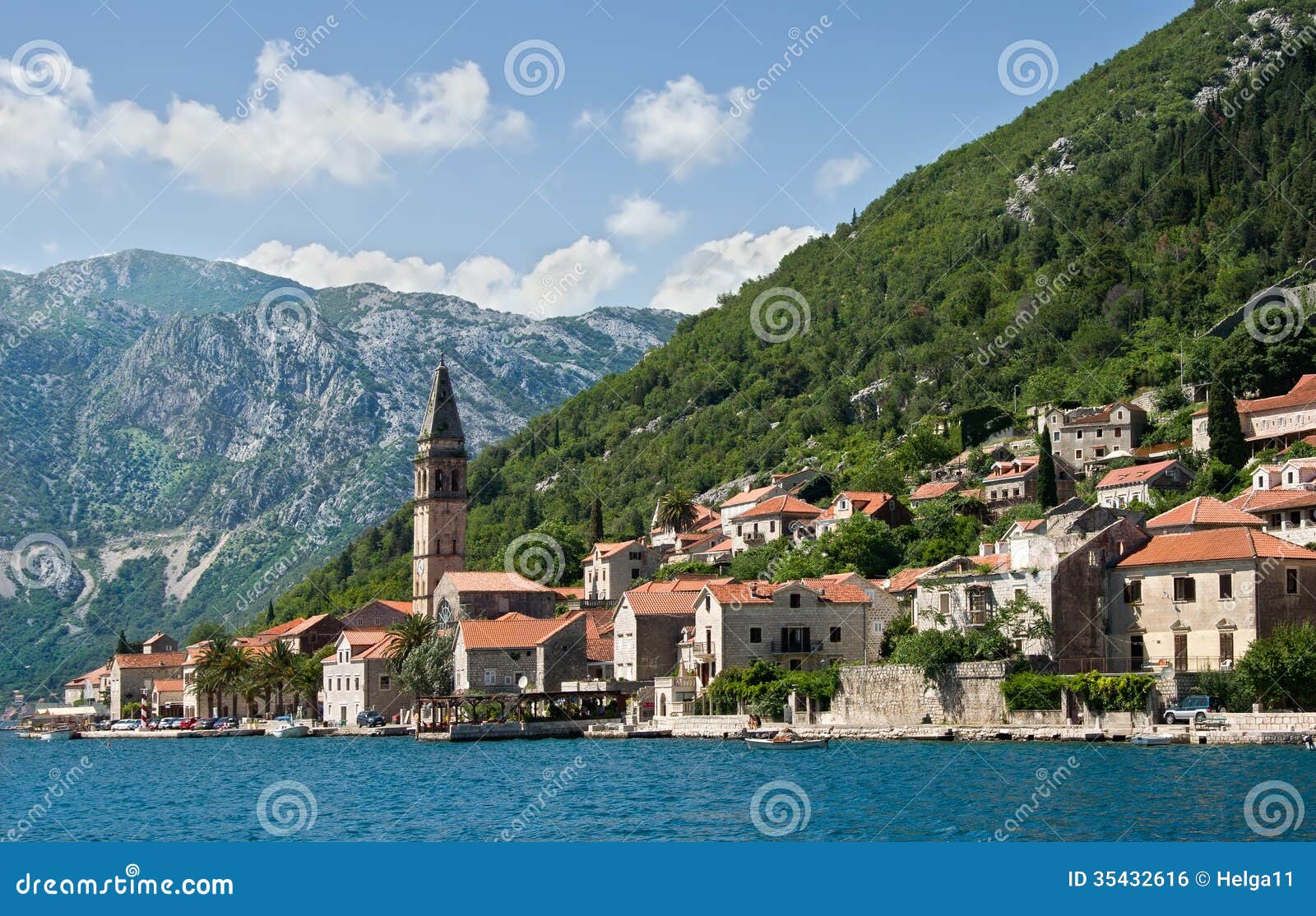 Perast. Montenegro foto de archivo. Imagen de recorrido - 35432616