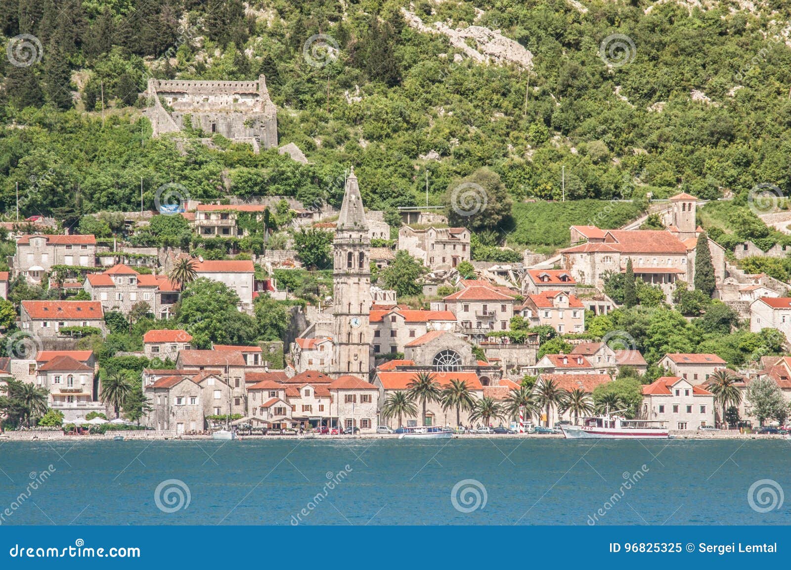 Perast is an Old Town on the Bay of Kotor Editorial Image - Image of ...