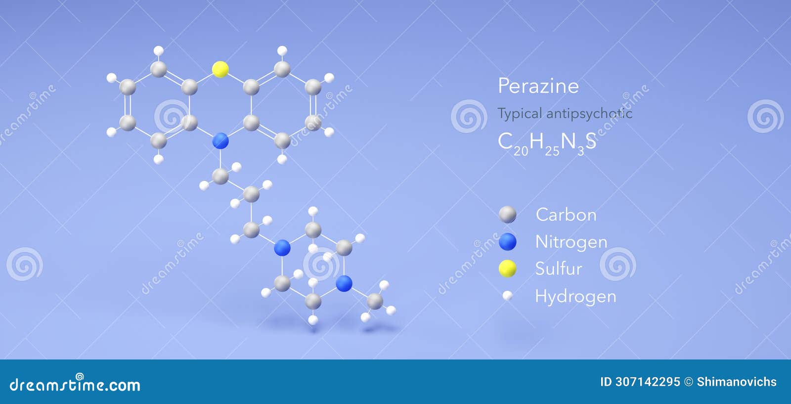 Perazine Molecule, Molecular Structures, Taxilan, 3d Model, Structural ...