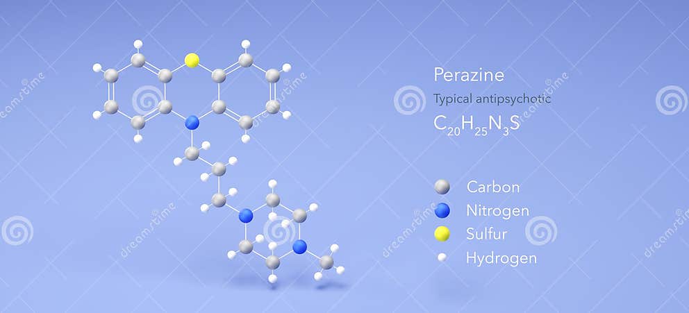 Perazine Molecule, Molecular Structures, Taxilan, 3d Model, Structural ...