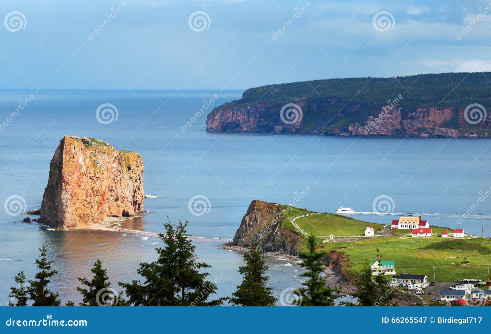 Perce Rock - Quebec, Canada Stock Image - Image of perce, nature: 66265547