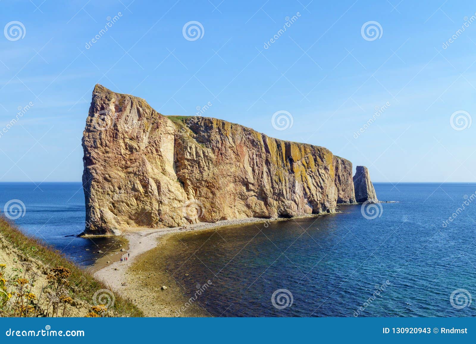 Perce Rock, at the Tip of Gaspe Peninsula Editorial Stock Photo - Image ...