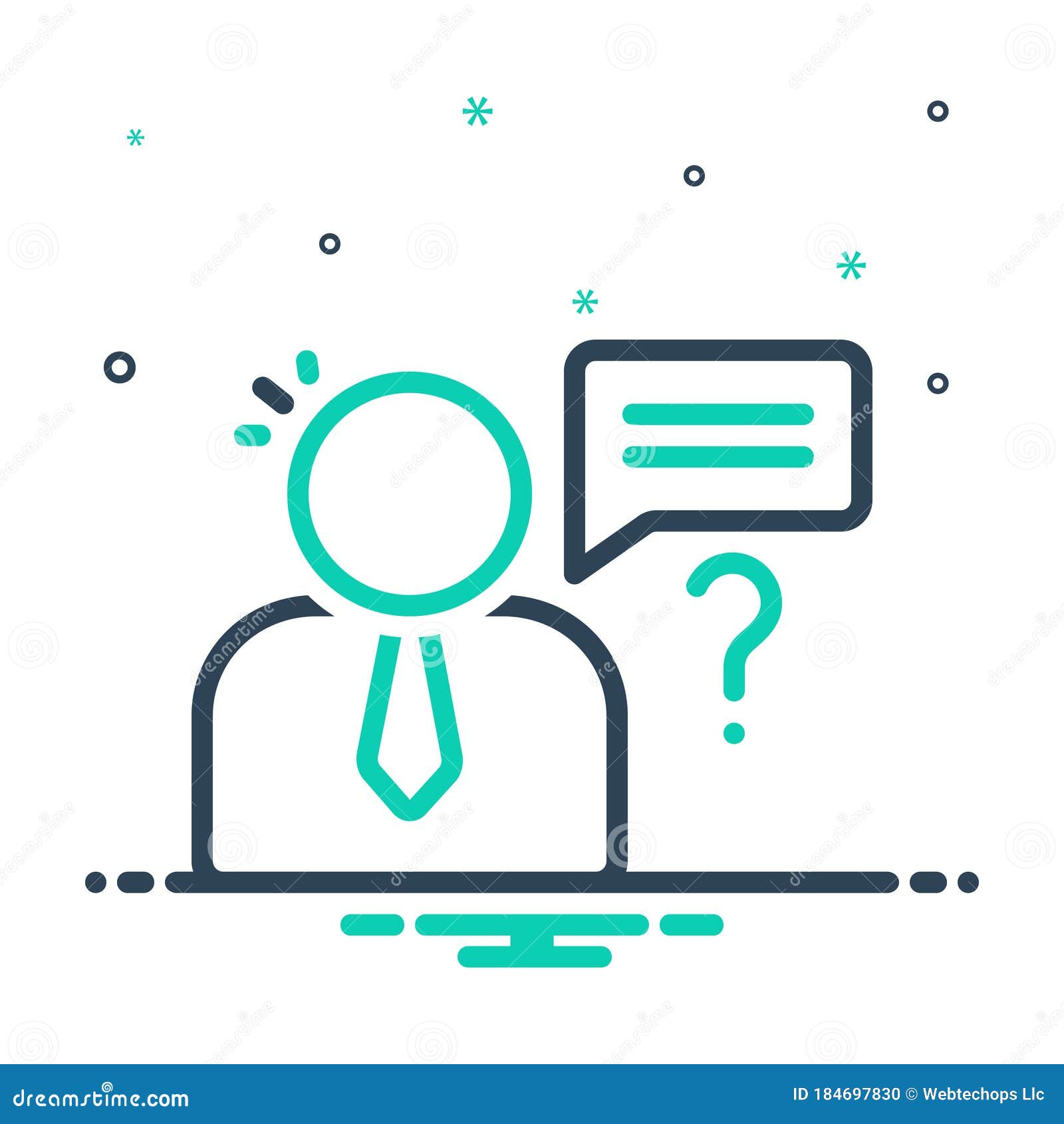 Mix Icon for Perceive, Understand and Deem Stock Vector - Illustration ...