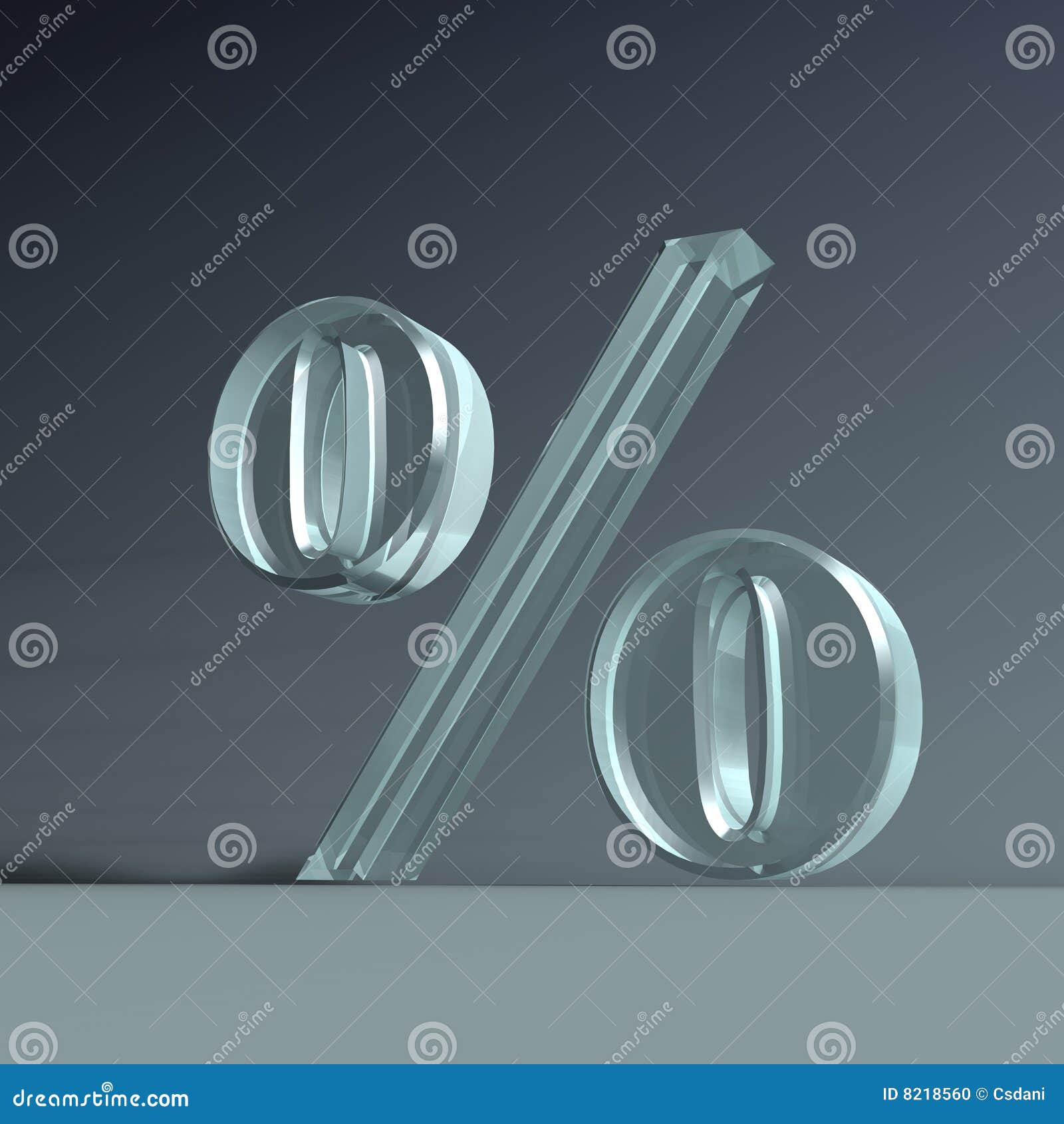 Percent stock illustration. Illustration of glass, blue - 8218560