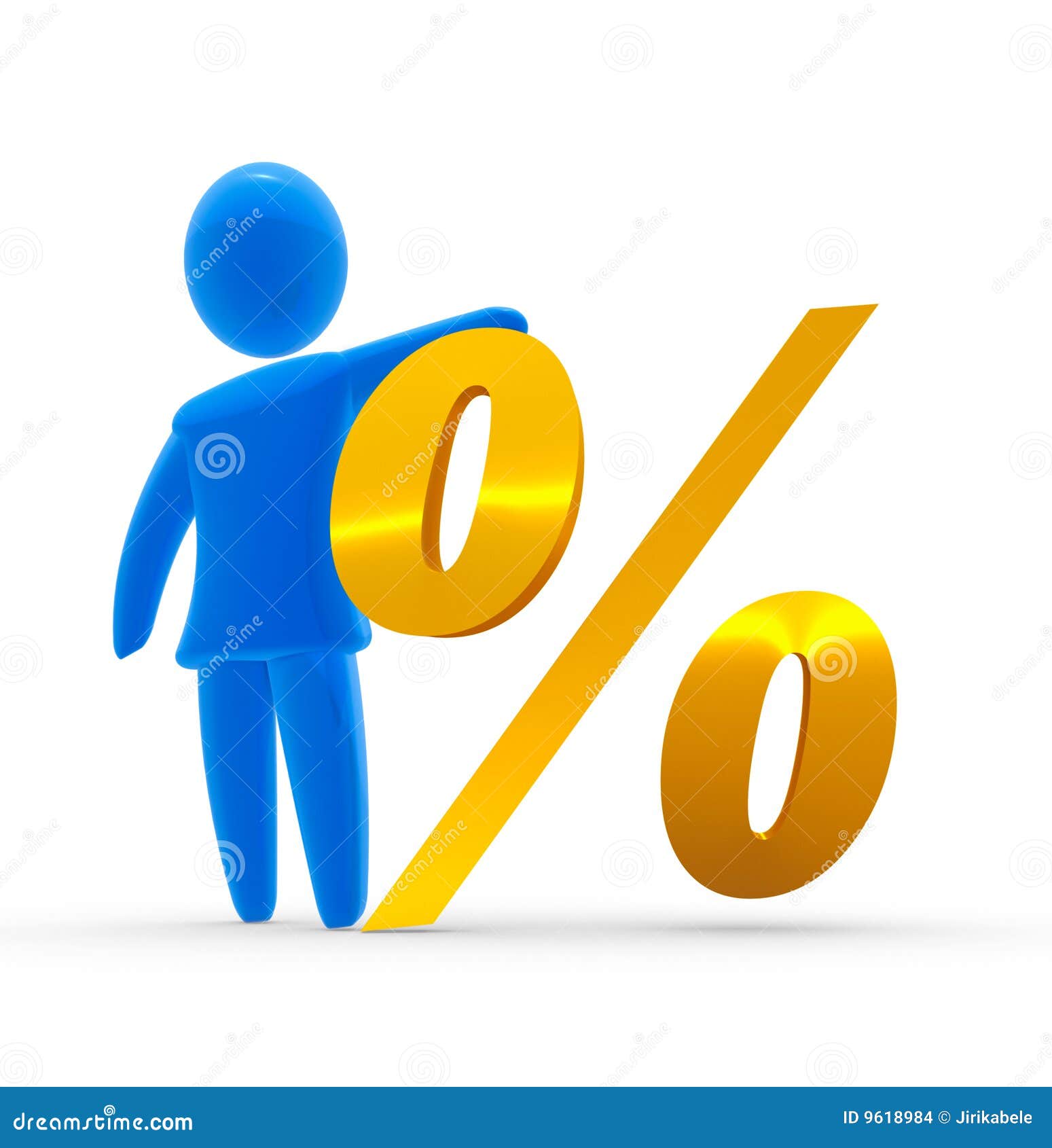 Percent stock illustration. Illustration of bank, clipart - 9618984
