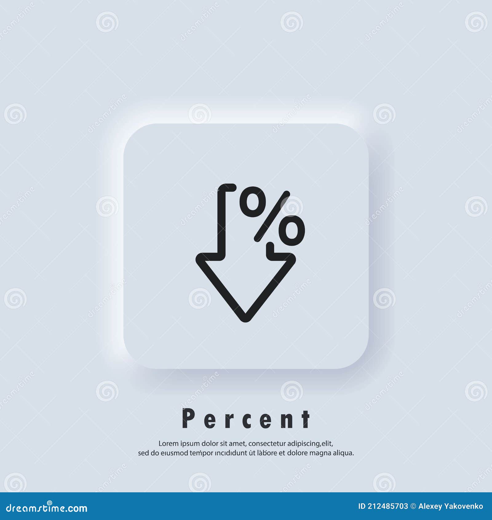 Percent Arrow Icon. Percent Logo. Growth and Reduction - Discount ...