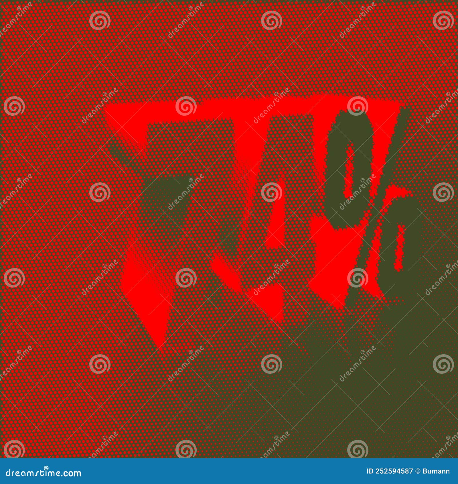 74 , 74 Percent As a 3D Illustration, 3D Rendering Stock Illustration ...