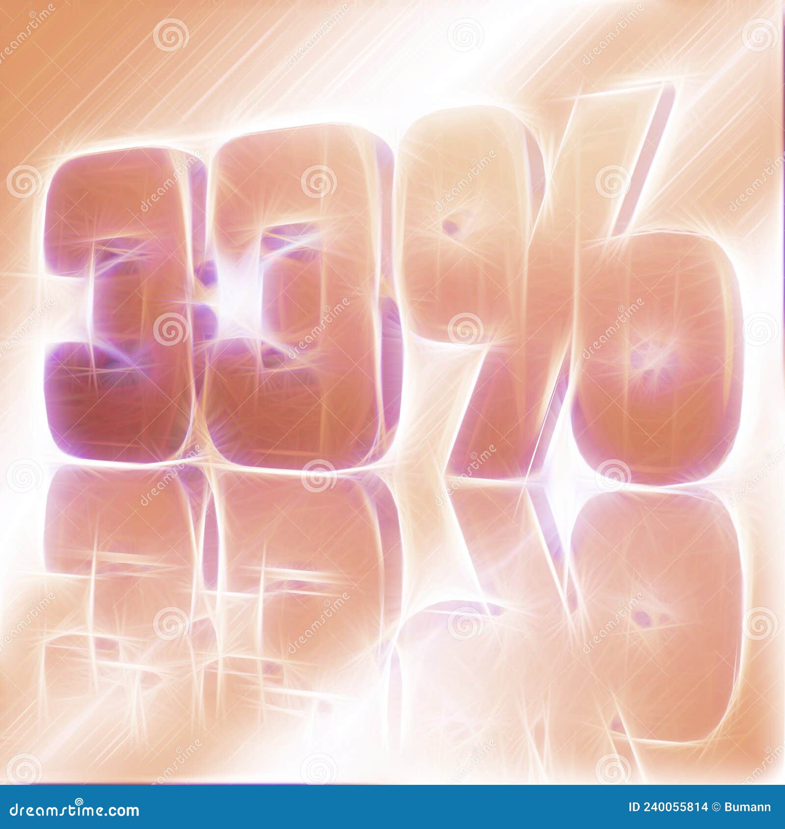 33 , 33 Percent As a 3D Illustration, 3D Rendering Stock Illustration ...