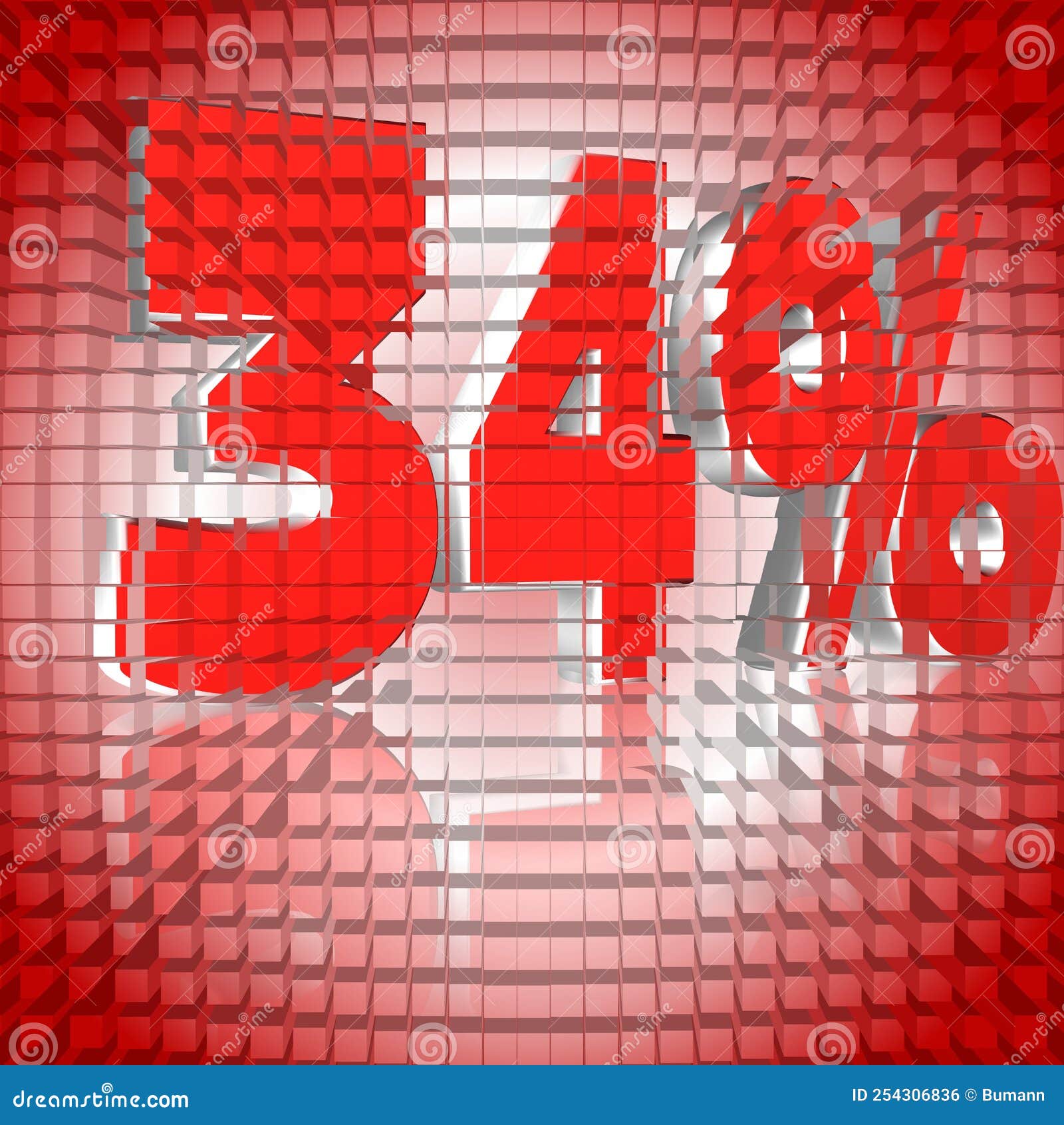 34 , 34 Percent As a 3D Illustration, 3D Rendering Stock Illustration ...