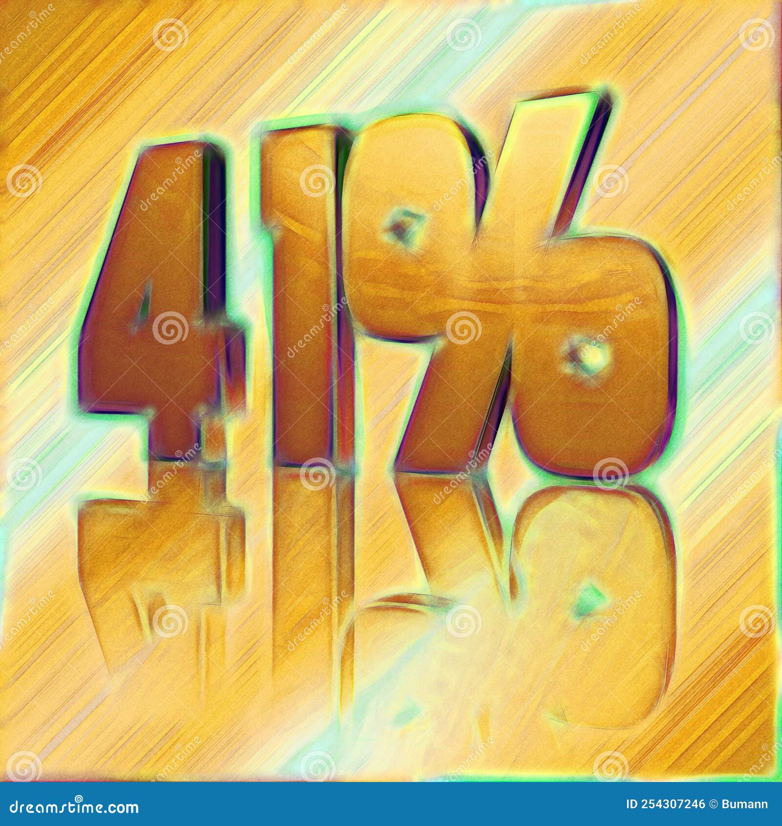 41 , 41 Percent As a 3D Illustration, 3D Rendering Stock Illustration ...