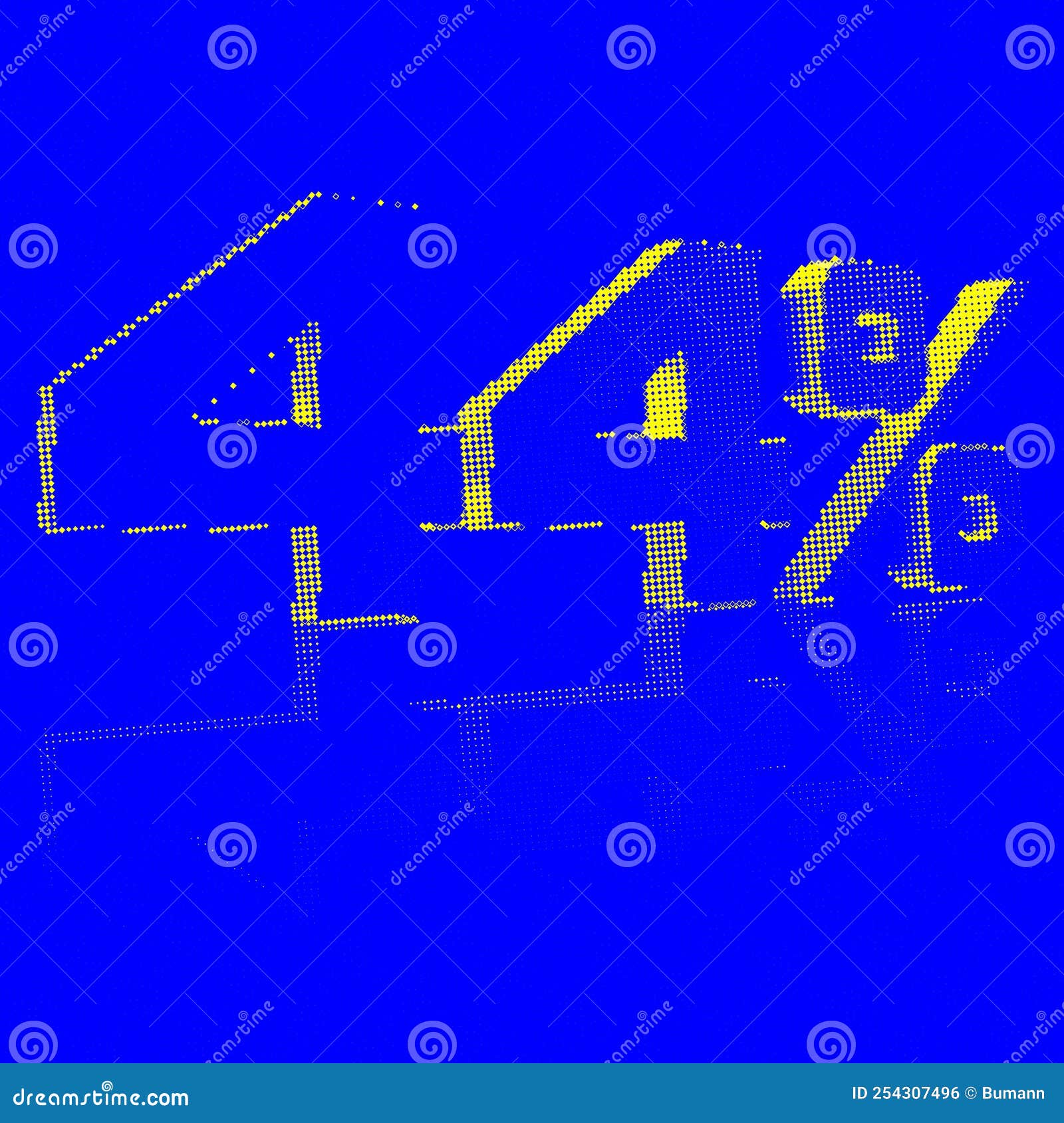 44 , 44 Percent As a 3D Illustration, 3D Rendering Stock Illustration ...