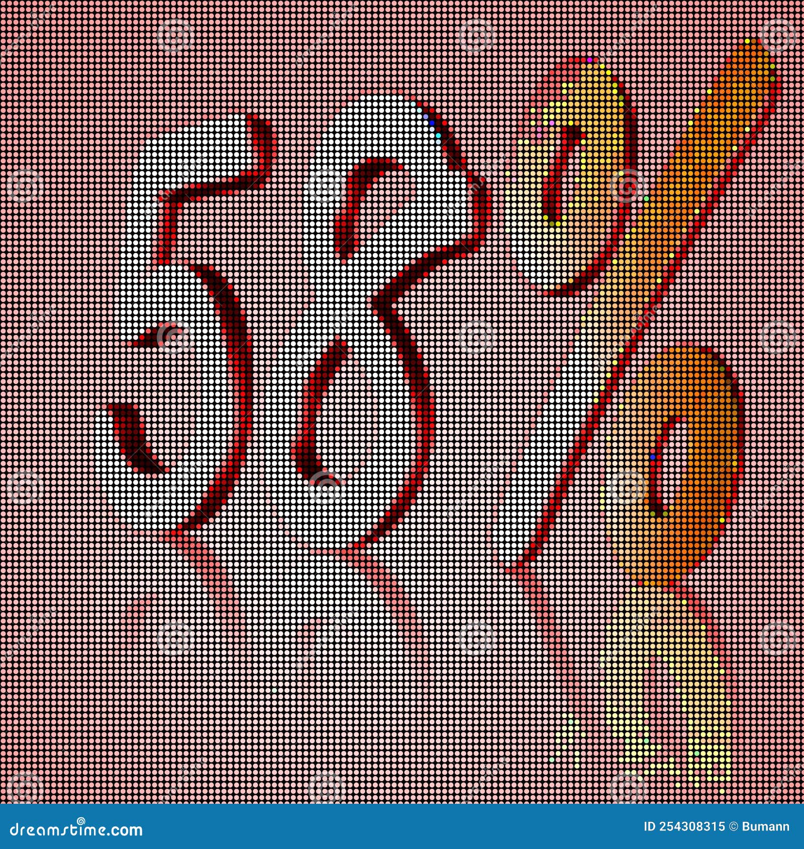 58 , 58 Percent As a 3D Illustration, 3D Rendering Stock Illustration ...