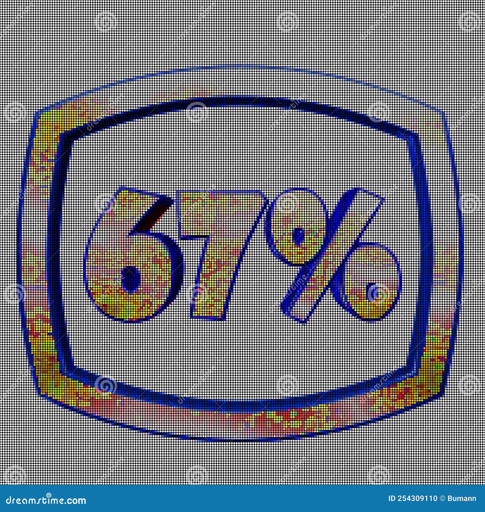 67 , 67 Percent As a 3D Illustration, 3D Rendering Stock Illustration ...