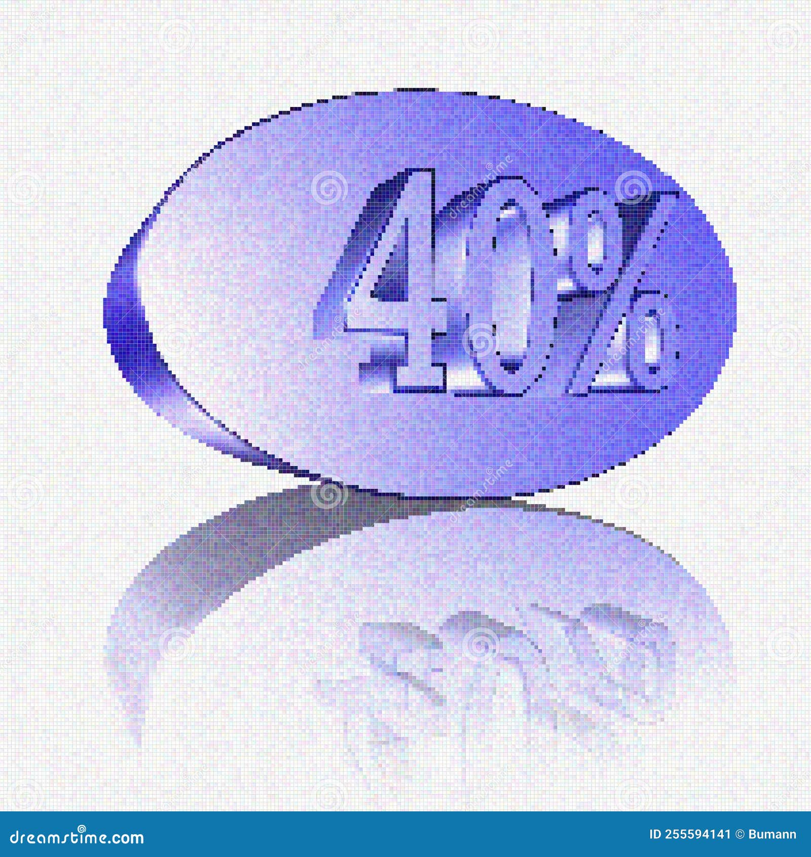 40 , 40 Percent As a 3D Illustration, 3D Rendering Stock Illustration ...